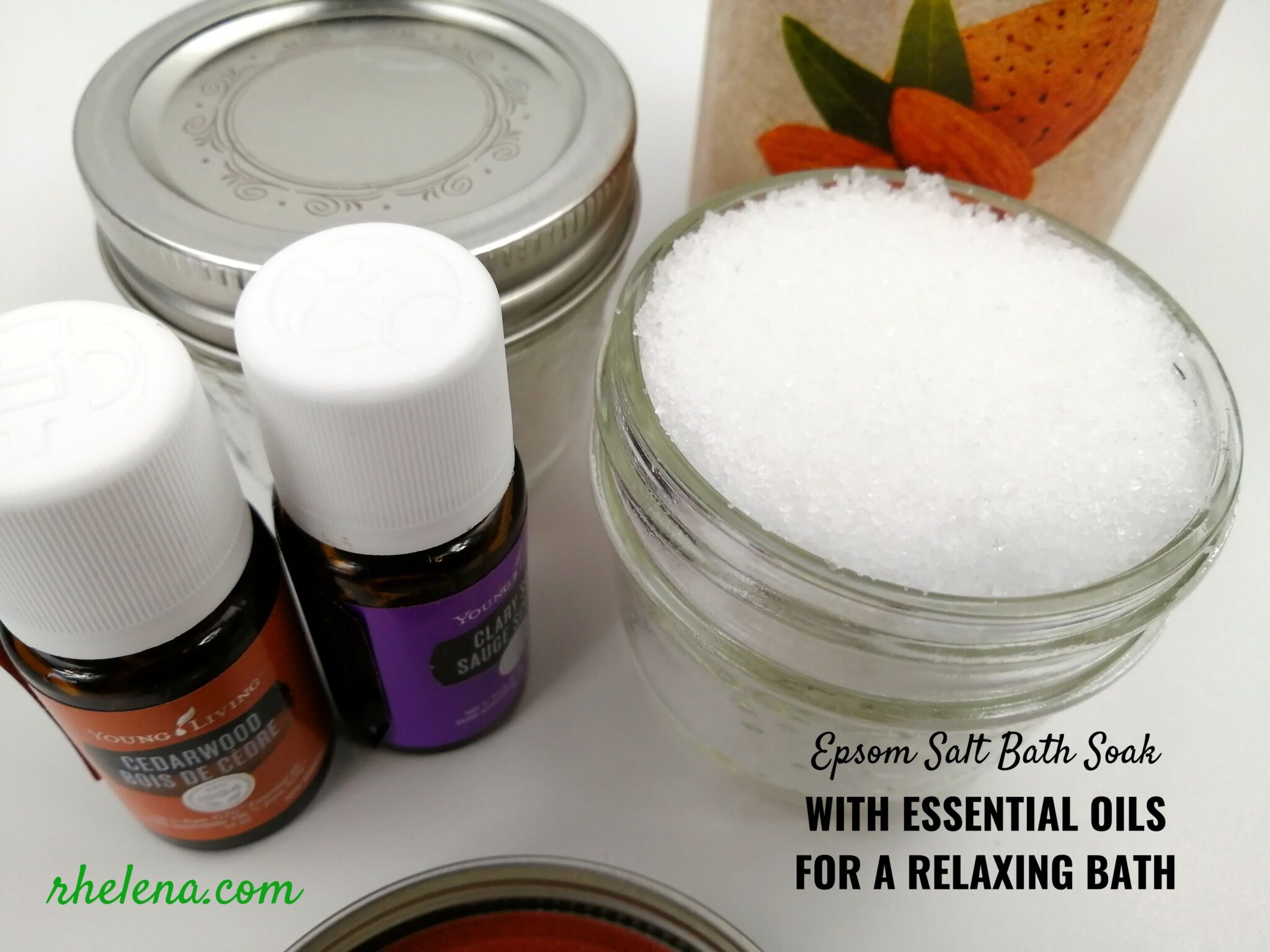 Epsom Salt Bath Soak with Essential Oils for a Relaxing Bath - Rhelena